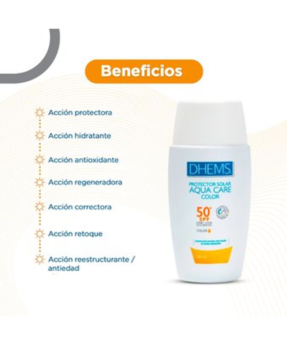 Protector Solar sin Color Dhems Aqua Care 50ml | Cromantic - Cromantic